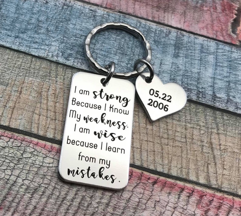 Alcoholics Recovery Narcotics Recovery Sobriety Keyring - Etsy