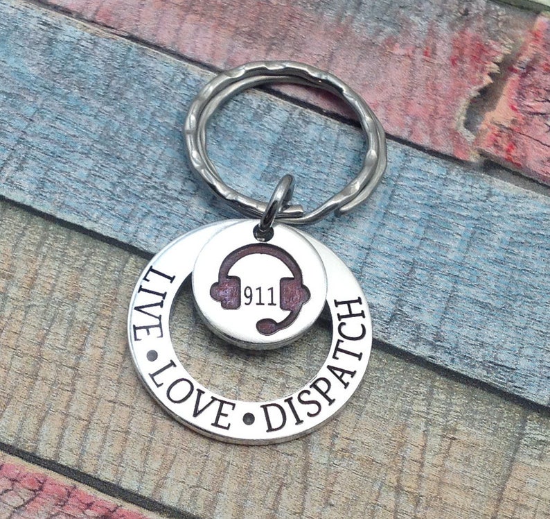 911 Dispatcher GIFT Live Love Dispatch Thin Gold Line | Etsy