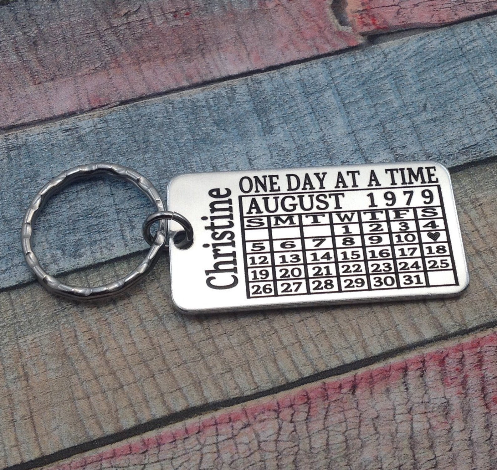 Sobriety Keychain Sobriety Key Chain Sobriety Anniversary - Etsy