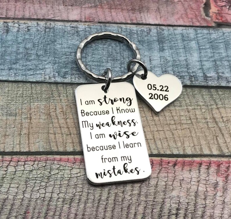 Alcoholics Recovery Narcotics Recovery Sobriety Keyring - Etsy