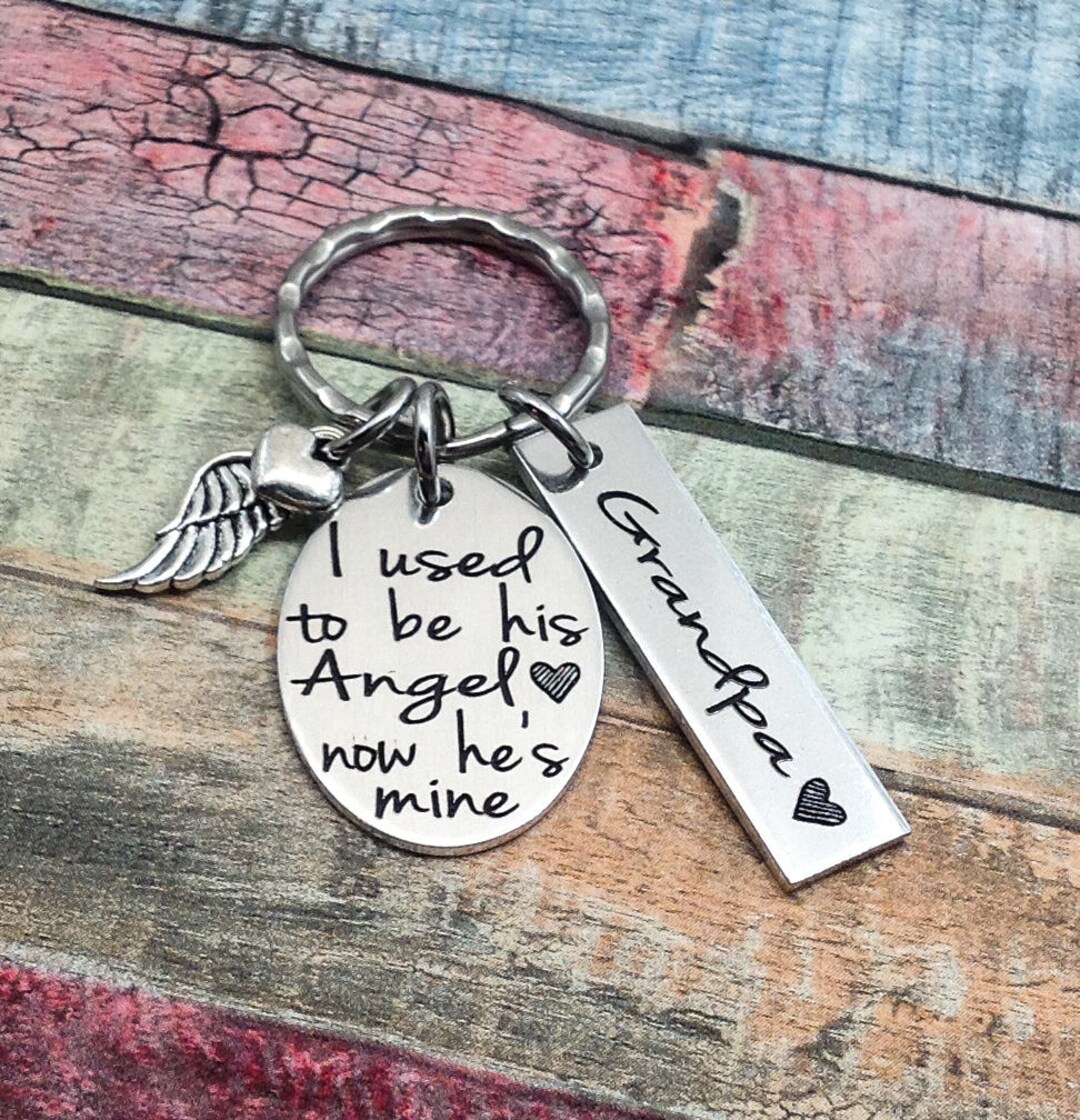 Memorial Key Ring for Loss of Father Memorial Jewelry - Etsy