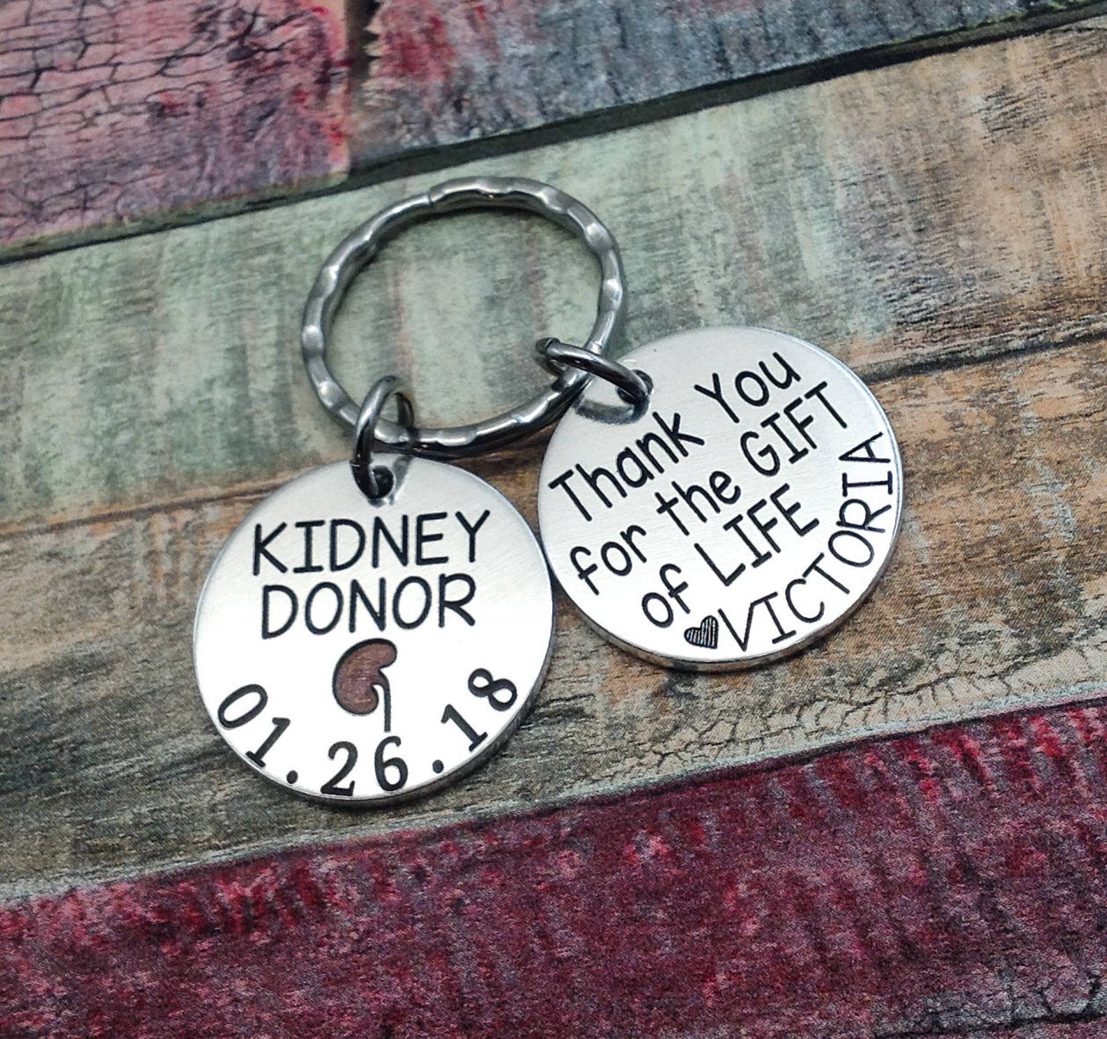 Organ Donor Keychain, Living Donor Gift, Thank You for the Gift of Life ...