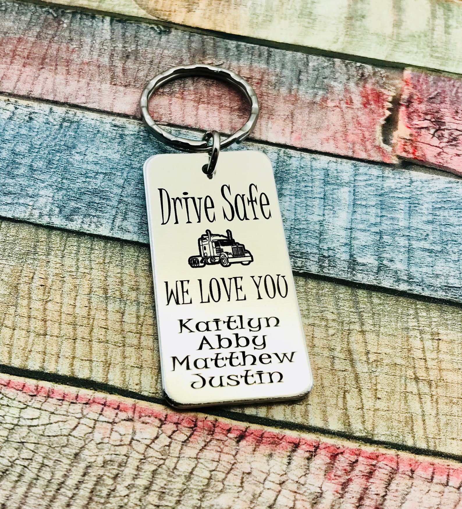 Truck Driver Key Ring Trucker Gift Trucker Daddy Semi Truck | Etsy