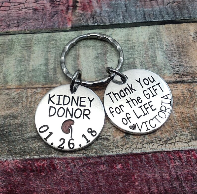 Organ Donor Keychain Living Donor Gift Thank You for the - Etsy