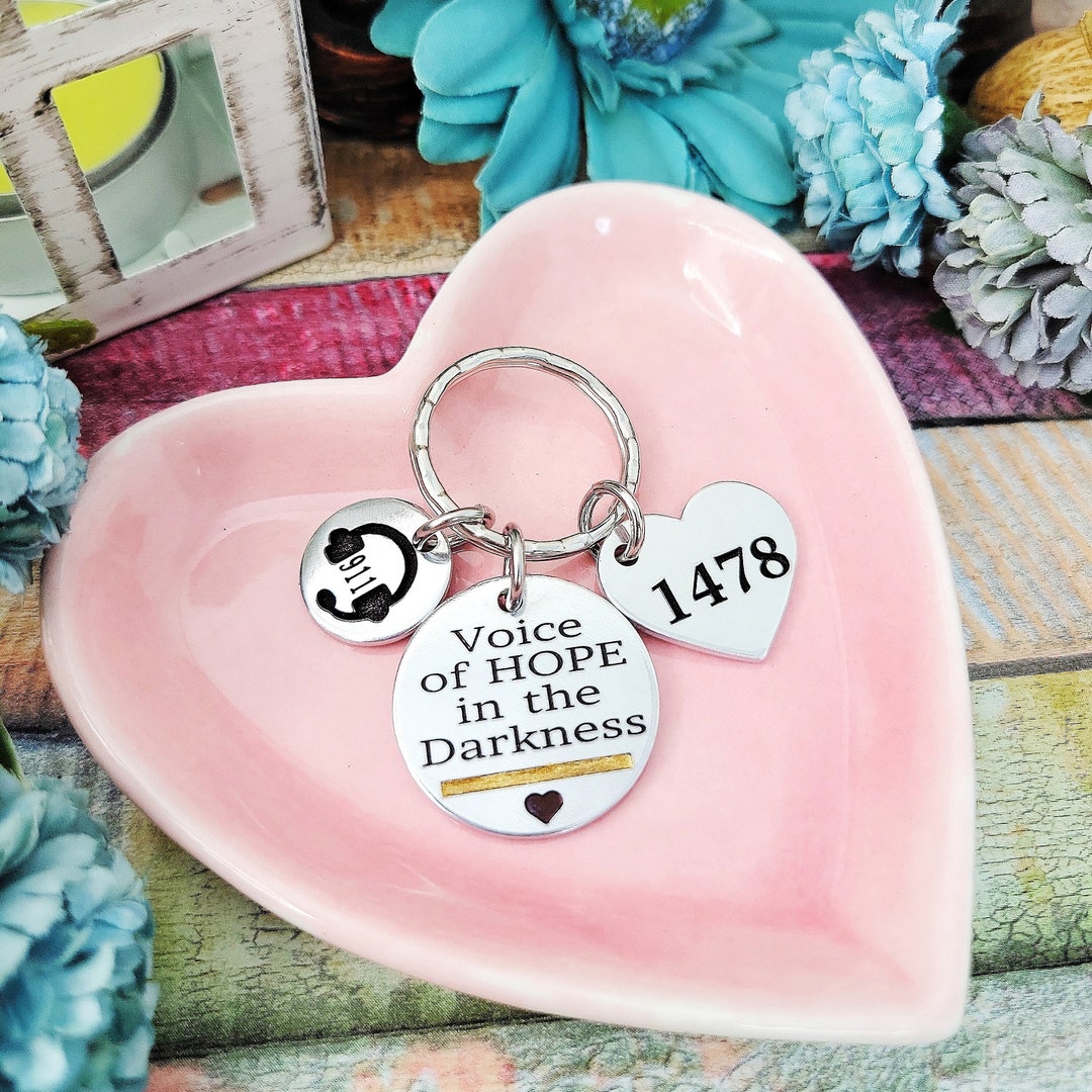 Thin Gold Line, 911 Dispatcher GIFT, Dispatcher Jewelry, 911 Key Chain ...