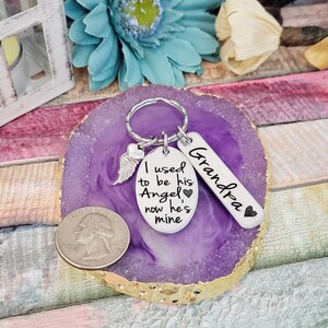 Memorial Key Ring for Loss of Father, Memorial Jewelry, Sympathy ...