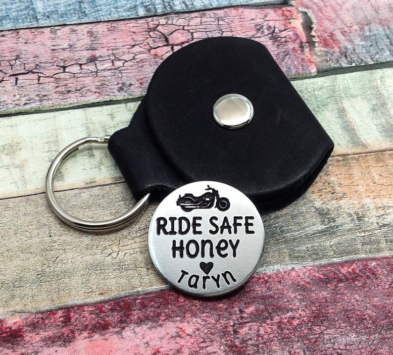 Ride Safe Key Ring Biker Gift Motorcycle Driver Key Ring | Etsy