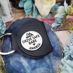 Drive Safe Key Ring, Truck Driver Gift, Semi Driver Key Ring, Trucker ...