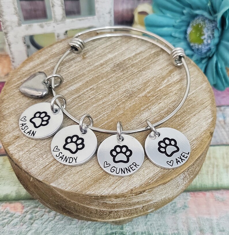 Dog Bracelet Personalized Dog Breed Jewelry Dog Mom Jewelry - Etsy