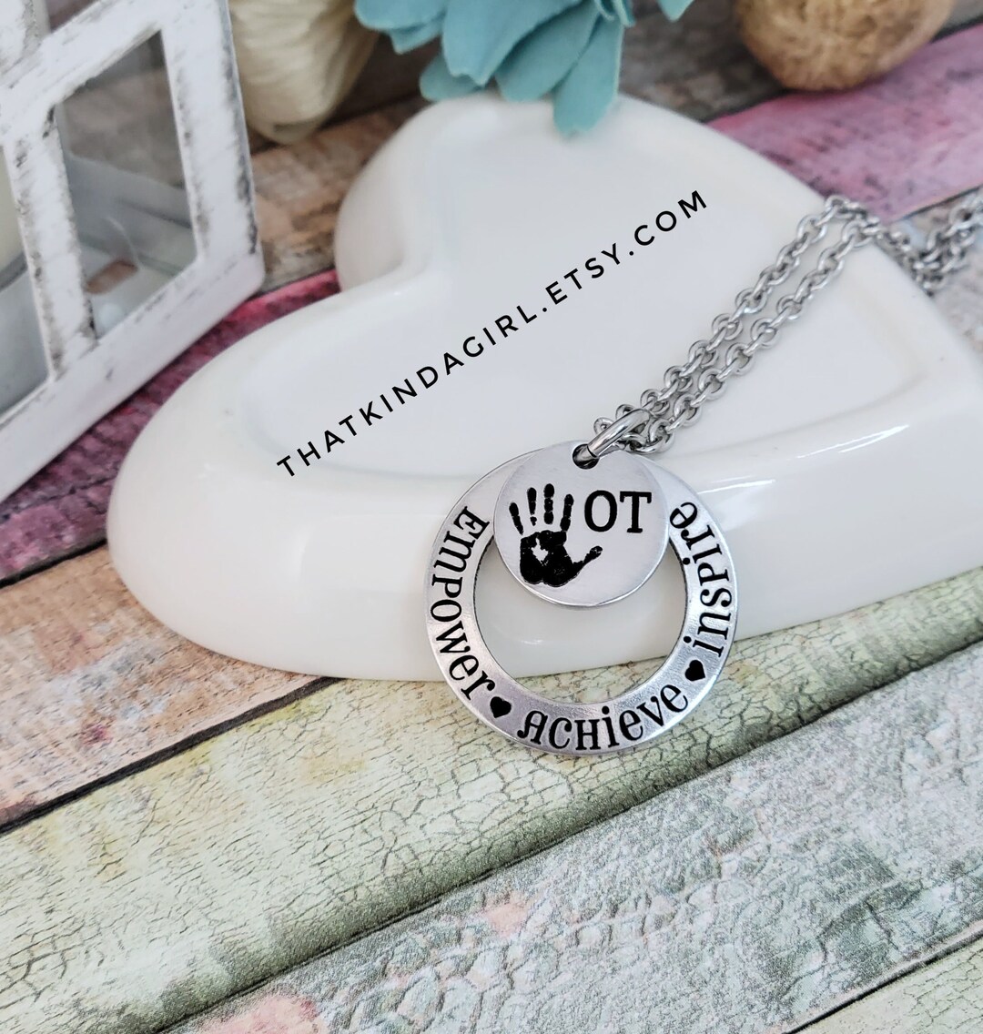OT Necklace or Key Ring Perfect Gift for Occupational Therapists, Cotas ...