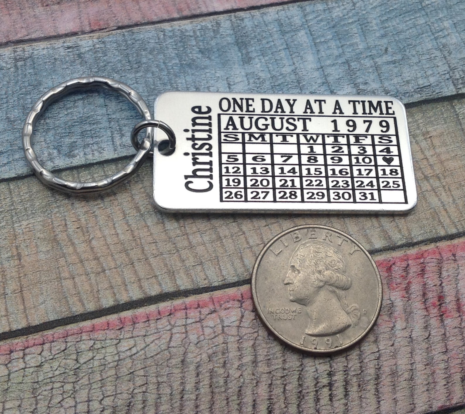 Sobriety Keychain Sobriety Key Chain Sobriety Anniversary - Etsy