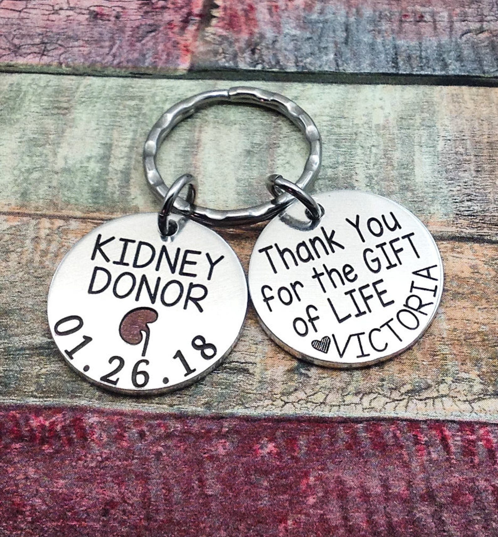 Organ Donor Keychain, Living Donor Gift, Thank You for the Gift of Life ...