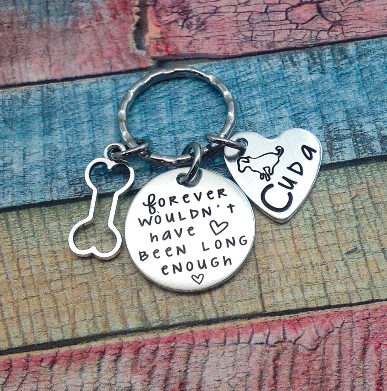 Pet Memorial Keychain Pet Loss Gift Engraved Keychain Dog - Etsy