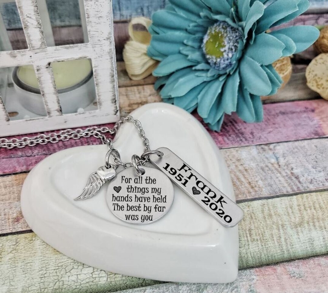 Custom Memorial Necklace Memorial Jewelry to Honor and Remember ...