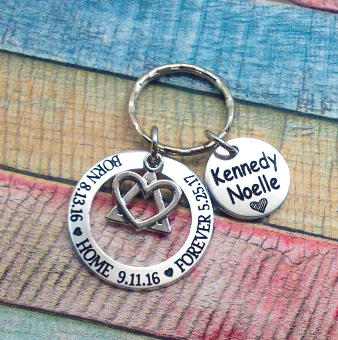 Adoption Key Chain, Adoption Gift, Adoption Celebration, Adoption ...