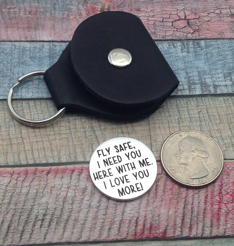 Custom Message Coin Custom Pocket Coin FLY SAFE Gift Gift | Etsy