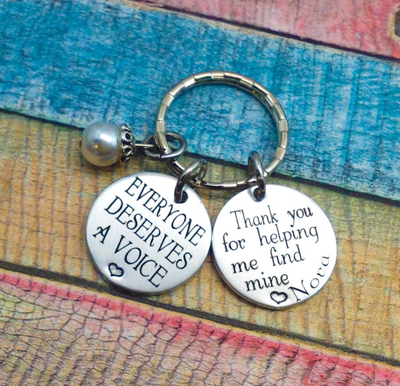 Speech Therapist Gift, SLP Charm, Thank You Gift, Speech Language ...