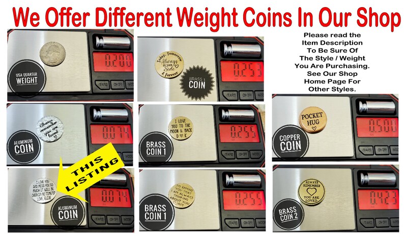 Custom Message Coin Custom Pocket Coin Gift for Him - Etsy