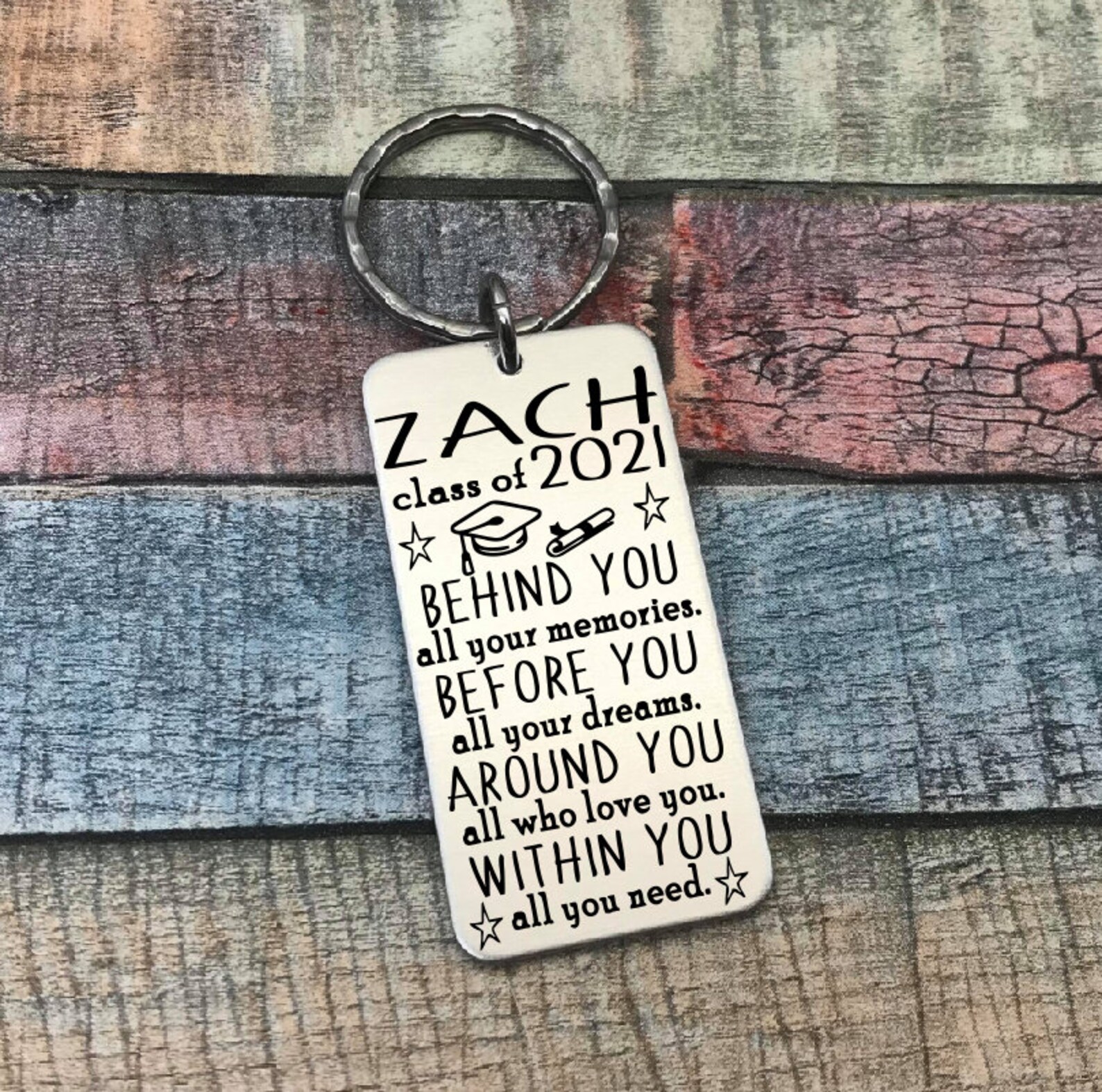 Gift for Grad Graduation Key Chain Class of 2021 Graduation | Etsy