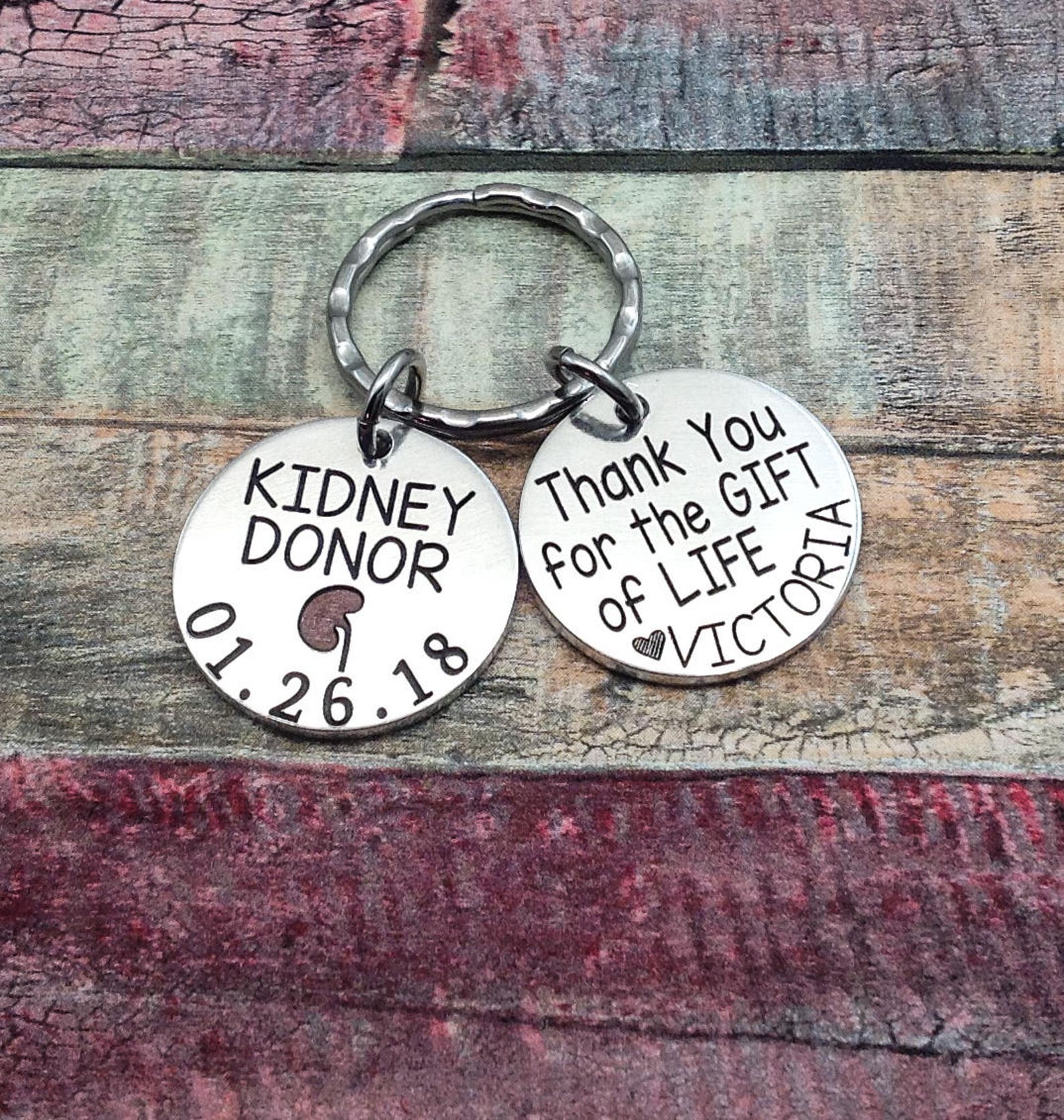Organ Donor Keychain, Living Donor Gift, Thank You for the Gift of Life ...