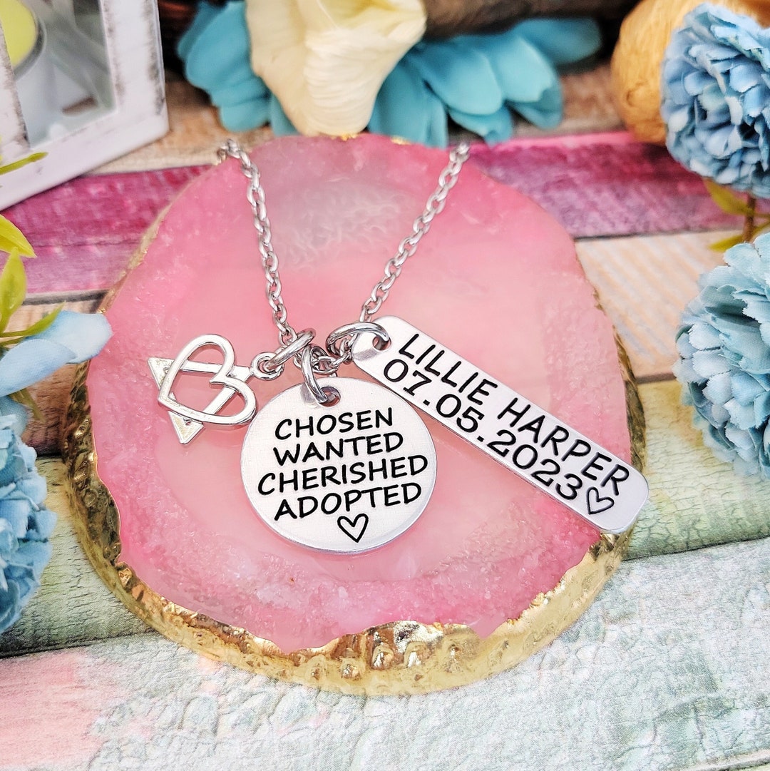 Adoption Gift, Adoption Necklace, Adoption Keyring, Adoption Day Gift ...
