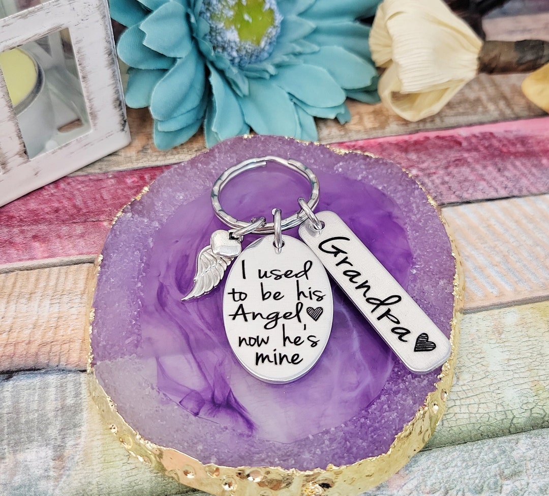 Memorial Key Ring for Loss of Father, Memorial Jewelry, Sympathy ...