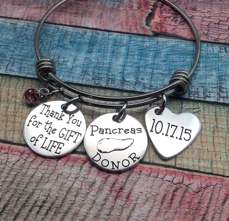 Pancreas Donor Jewelry Living Organ Donor Gift Thank You for - Etsy