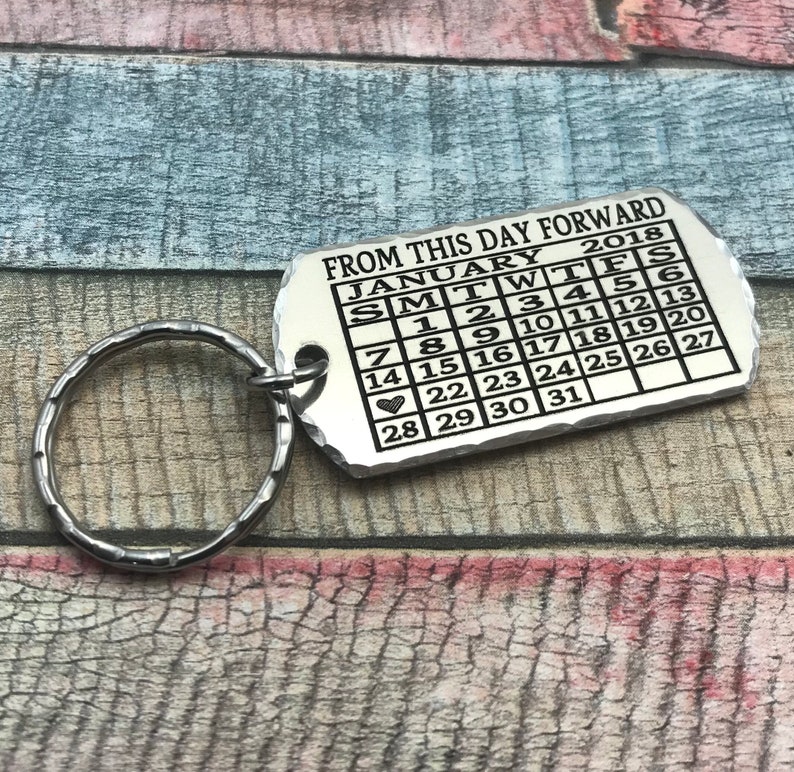Sobriety Keychain, Sober Date Calendar Gift, Sobriety Gift, Sobriety ...
