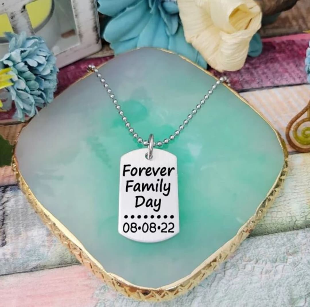 Adoption Jewelry, Custom Adoption Gift, Forever Family Day, Adoption ...