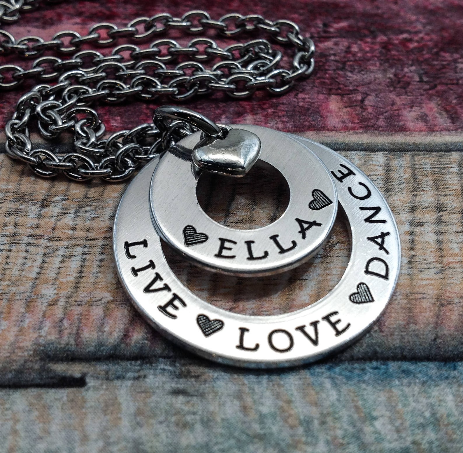 Dancer Gift, Dance Recital Gift, Live Love Dance Necklace, Gift for ...