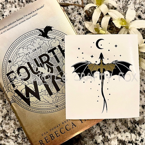 Fourth Wing Sticker Png - Etsy