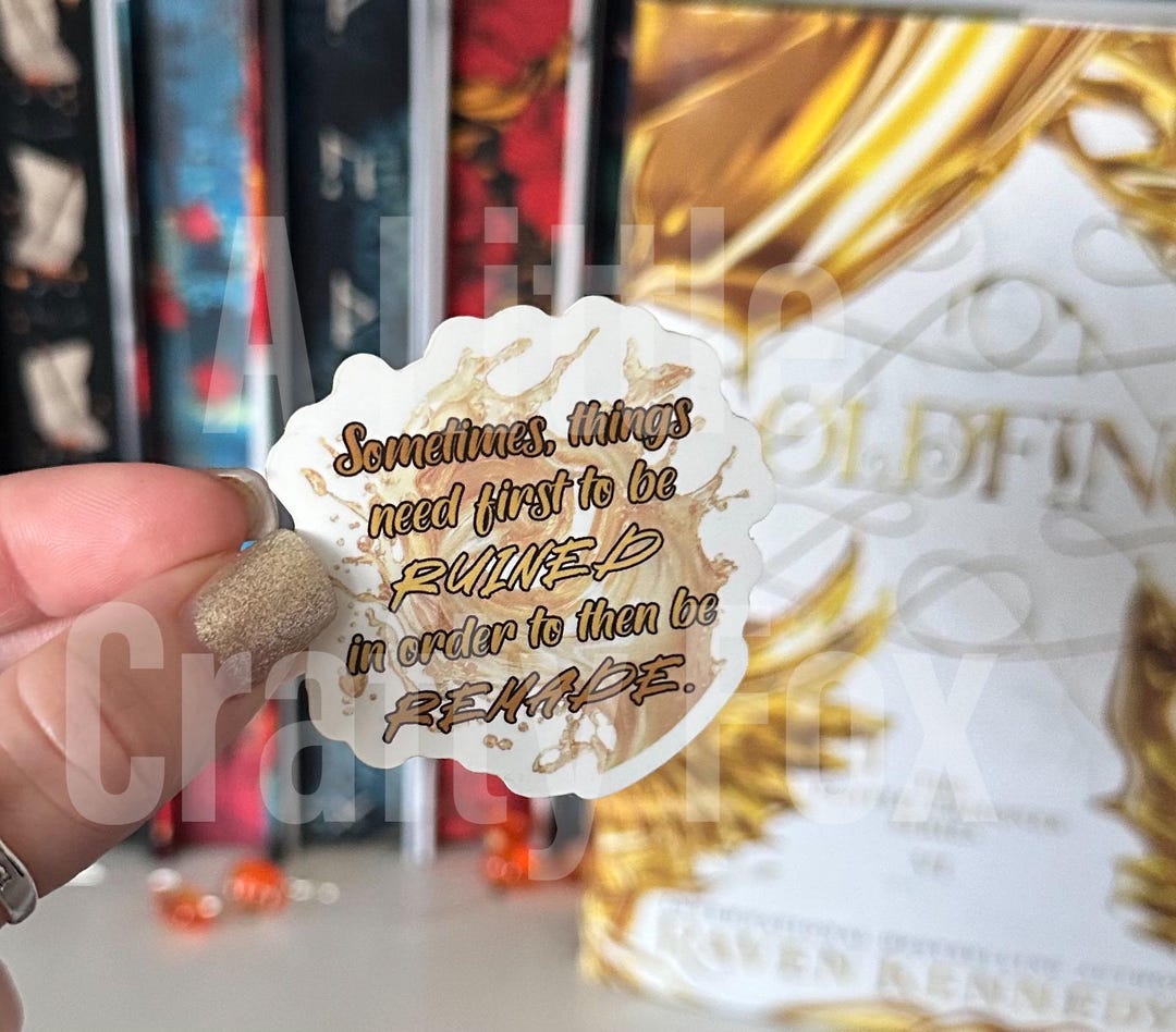 Ruined and Remade Plated Prisoner Inspired Sticker - Etsy