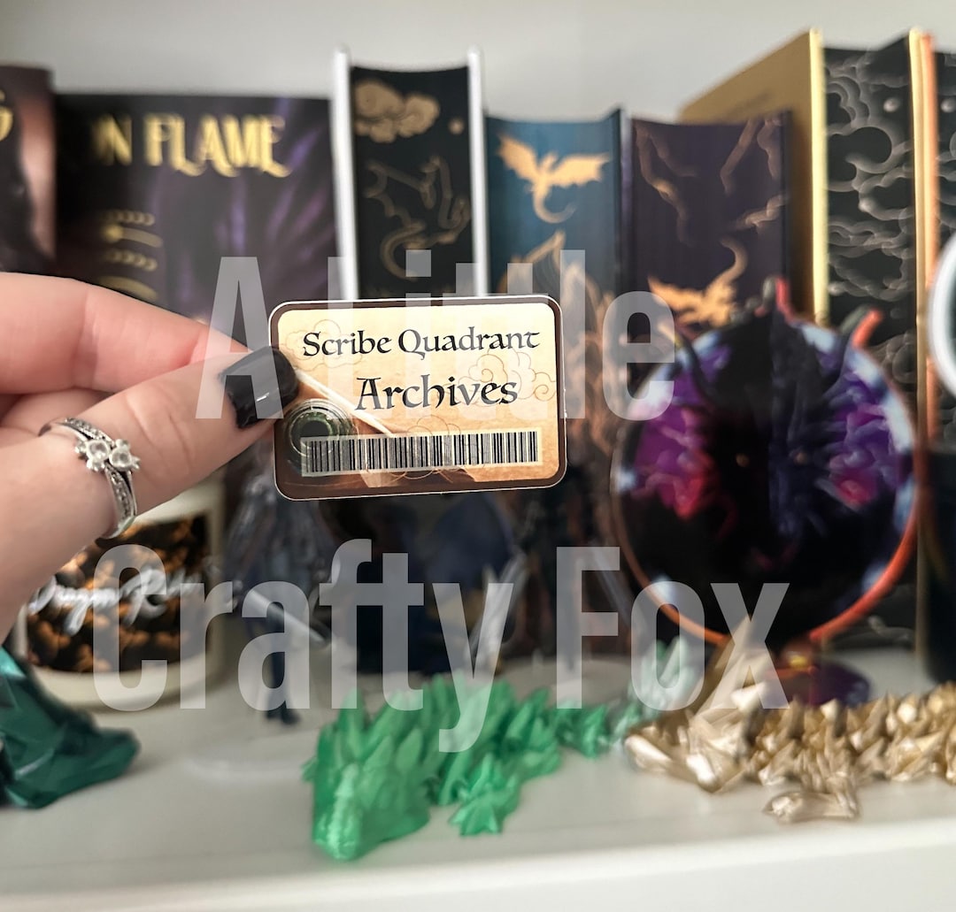 Scribe Quadrant Archives Library Card OFFICIALLY LICENSED Fourth Wing ...