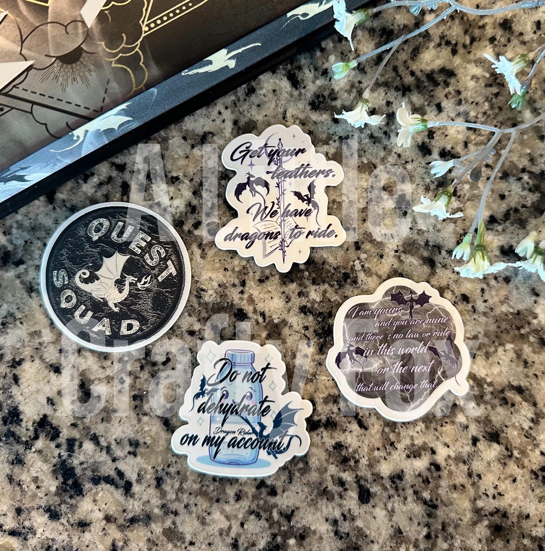 Onyx Storm Inspired Sticker Pack- Collection of 4 OFFICIALLY LICENSED ...