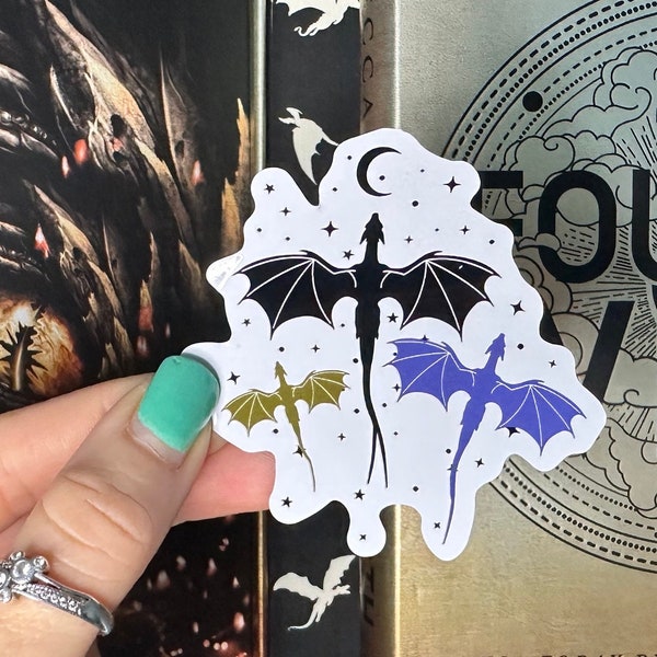 Fourth Wing Dragon Sticker - Etsy