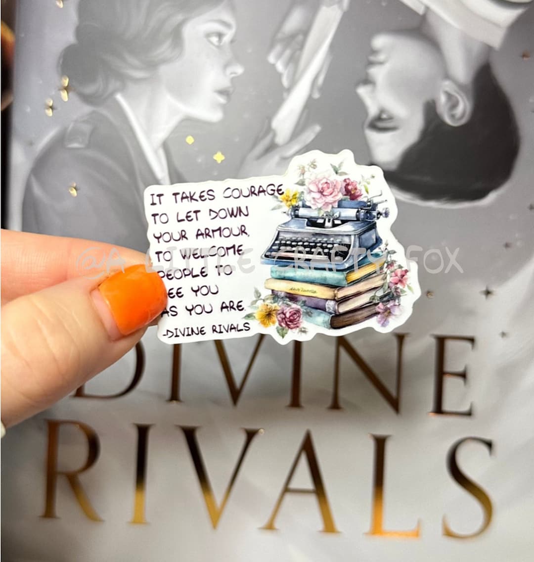 Divine Rivals Inspired "it Takes Courage" Bookish Sticker | Kindle ...