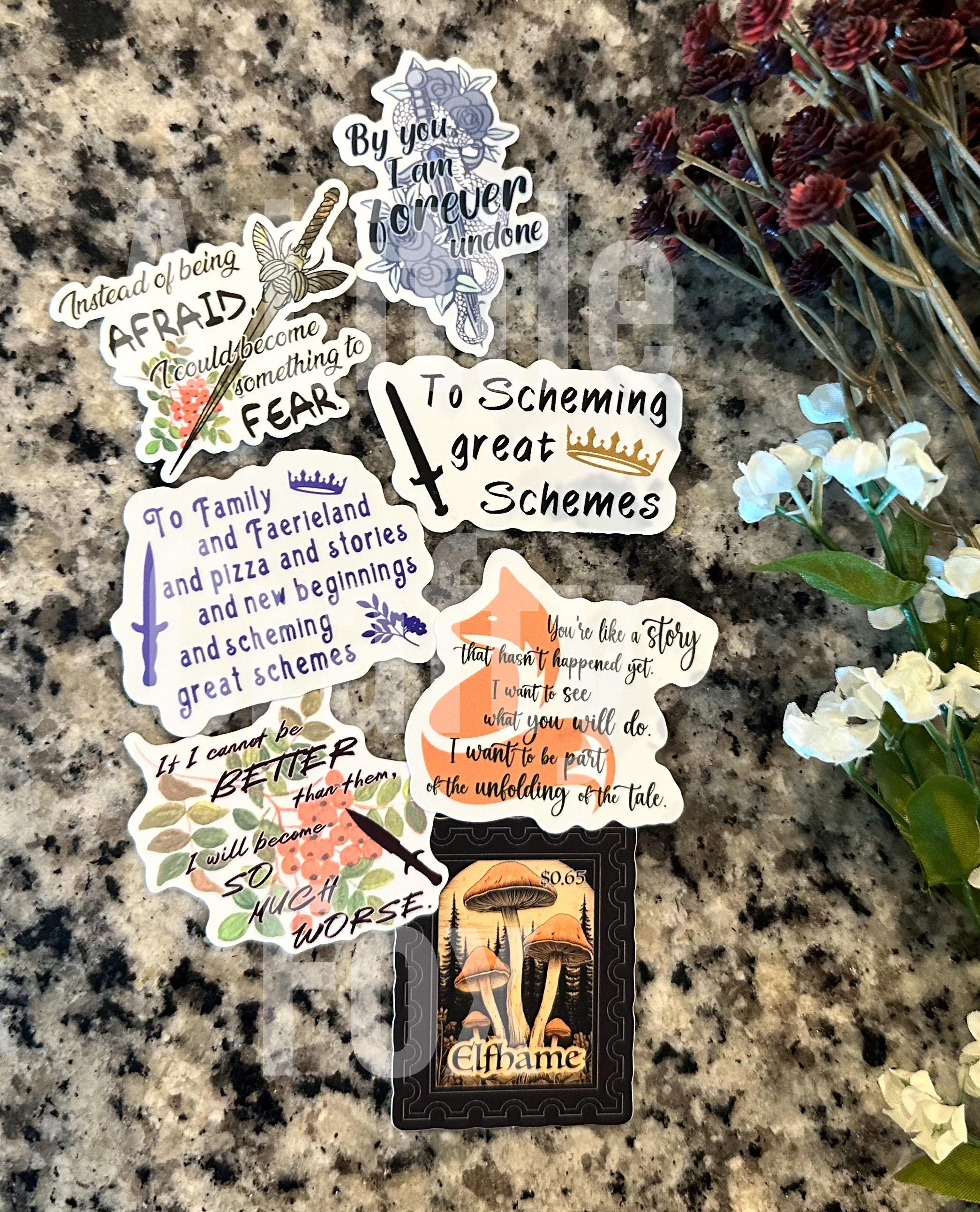 The Cruel Prince Inspired Sticker Pack: Waterproof Bookish Kindle ...
