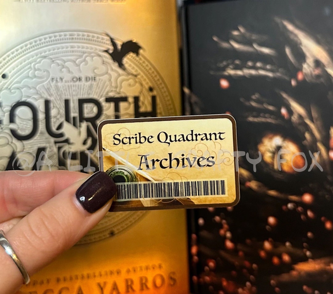 Scribe Quadrant Archives Library Card OFFICIALLY LICENSED Fourth Wing ...