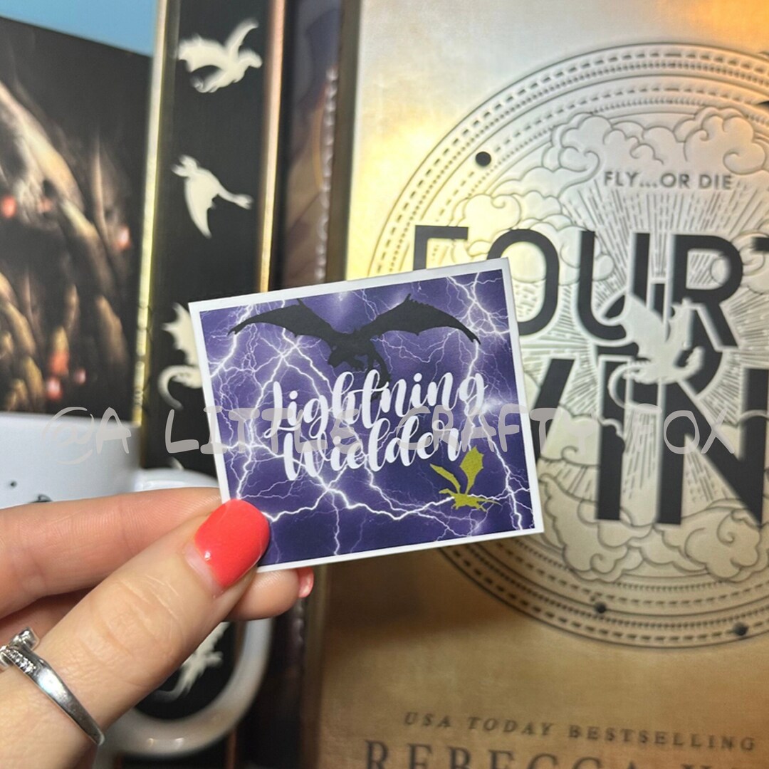 Lightning Wielder Dragon Fourth Wing Inspired OFFICIALLY - Etsy