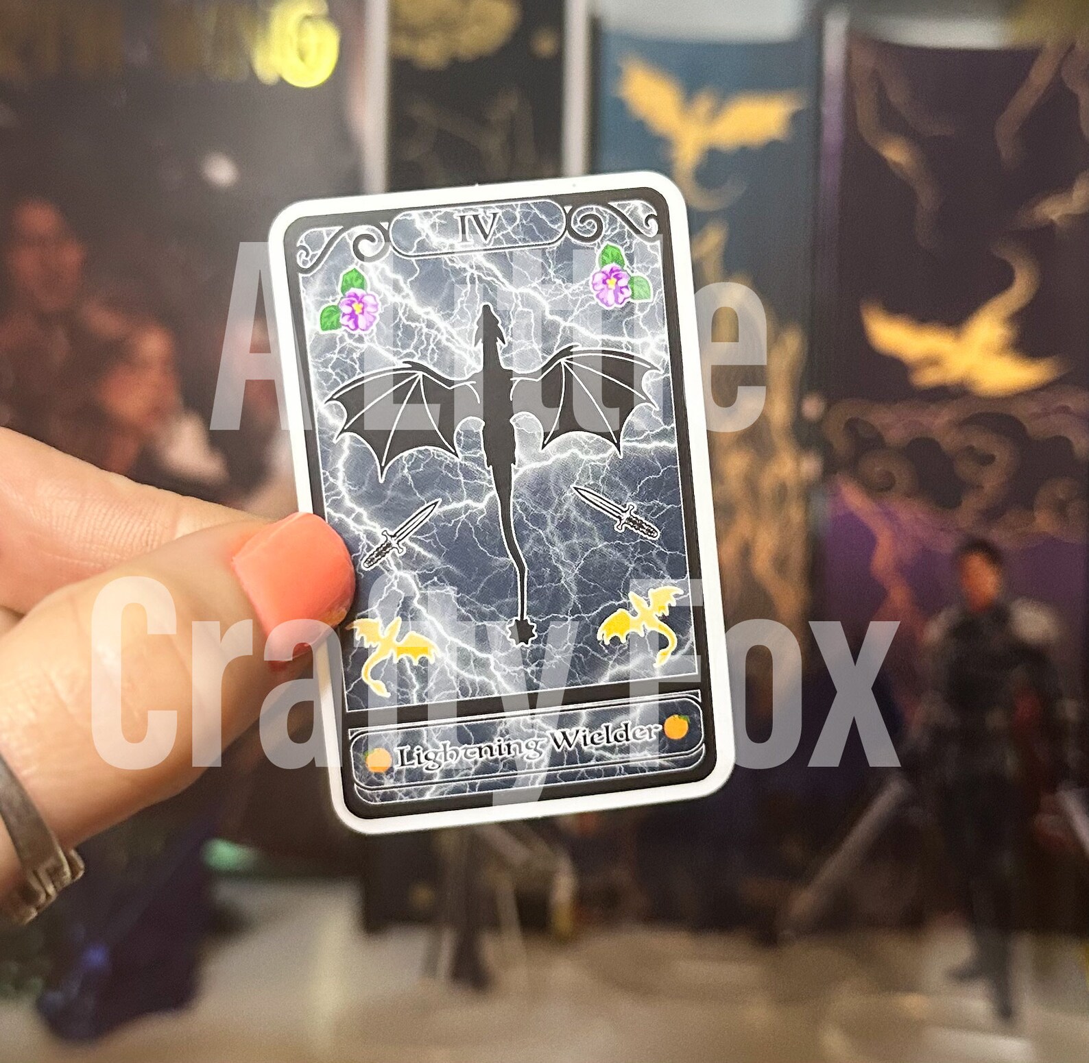 Lightning Wielder Tarot Card Fourth Wing Inspired OFFICIALLY LICENSED ...