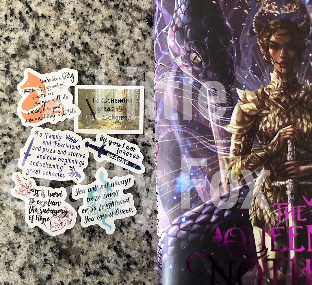 The Cruel Prince Inspired Sticker Pack of 6 Stickers Jude Duarte Cardan ...
