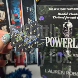 Pretty and Deadly Powerless Inspired Sticker | Bookish Sticker | Kindle ...