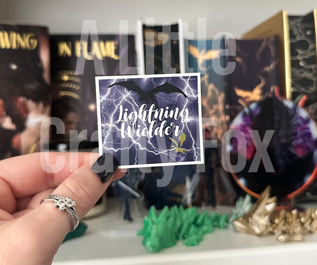 Lightning Wielder Dragon Fourth Wing Inspired OFFICIALLY LICENSED ...