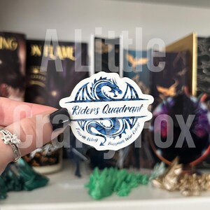 Riders Quadrant Officially Licensed Fourth Wing Inspired Sticker - Etsy