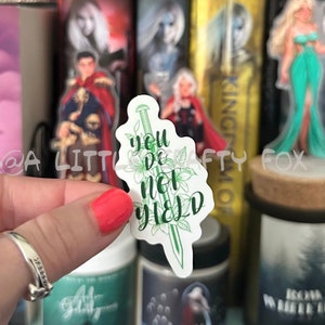 You Do Not Yield Officially Licensed Throne of Glass Inspired Sticker ...