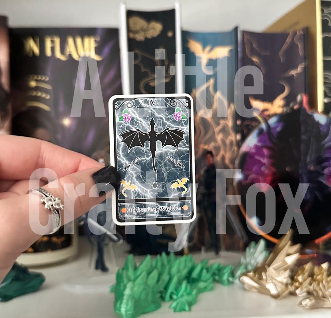 Lightning Wielder Tarot Card Fourth Wing Inspired OFFICIALLY LICENSED ...