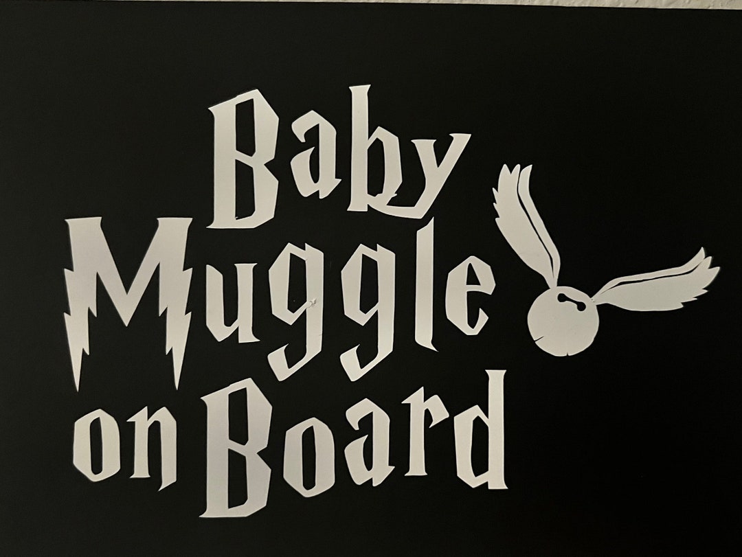 Baby Muggle on Board Harry Potter Inspired Vinyl Decal - Etsy