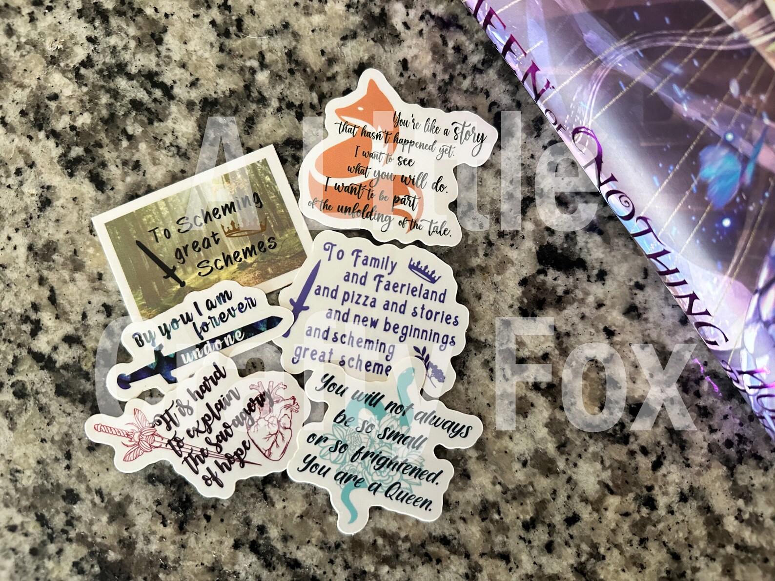The Cruel Prince Inspired Sticker Pack: Waterproof Bookish Kindle ...