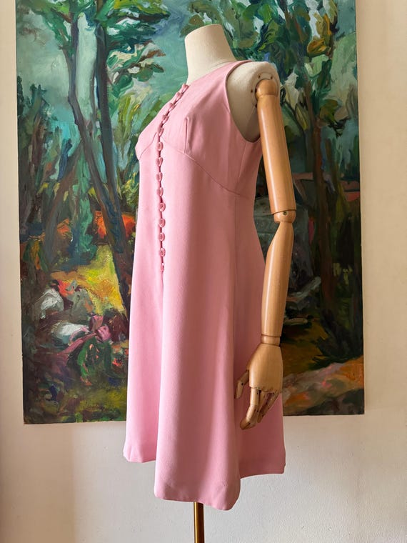 1960s bubblegum pink cutout dress - Gem