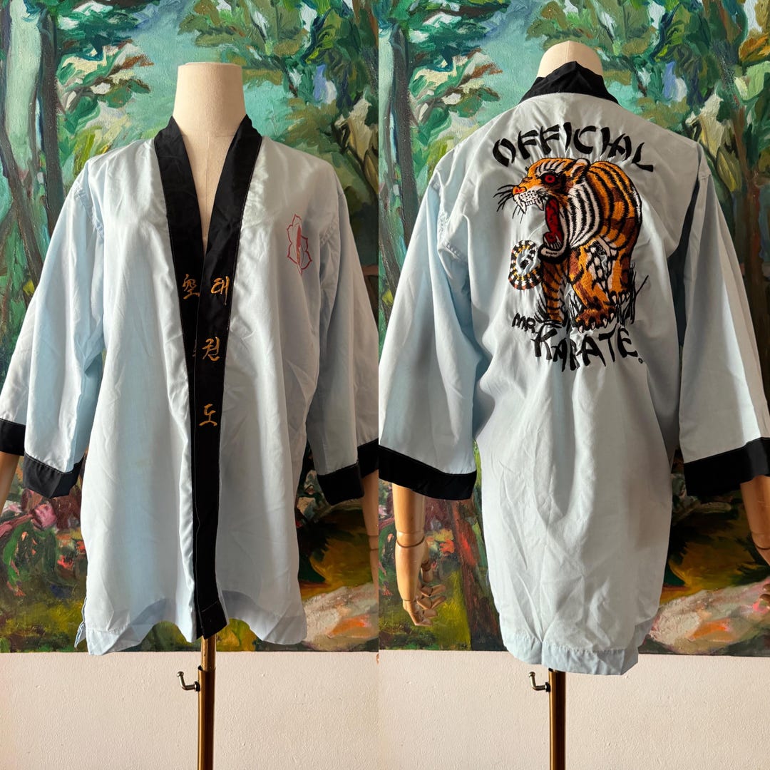 1970s Mister Karate Robe With Dragon Embroidery - Etsy